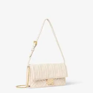 Fendi Tube Wallet On Chain Camelia Nappa Leather Wallet With Ff Motif